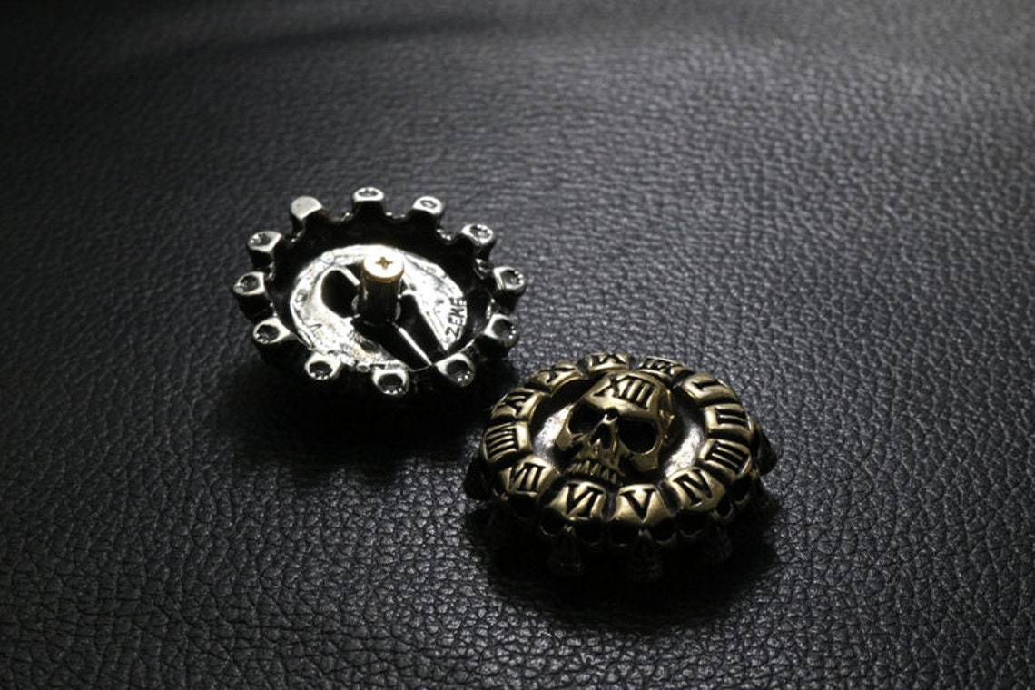 Brass Conchos Steampunk Screw Back Leather Crafting Skull - Etsy