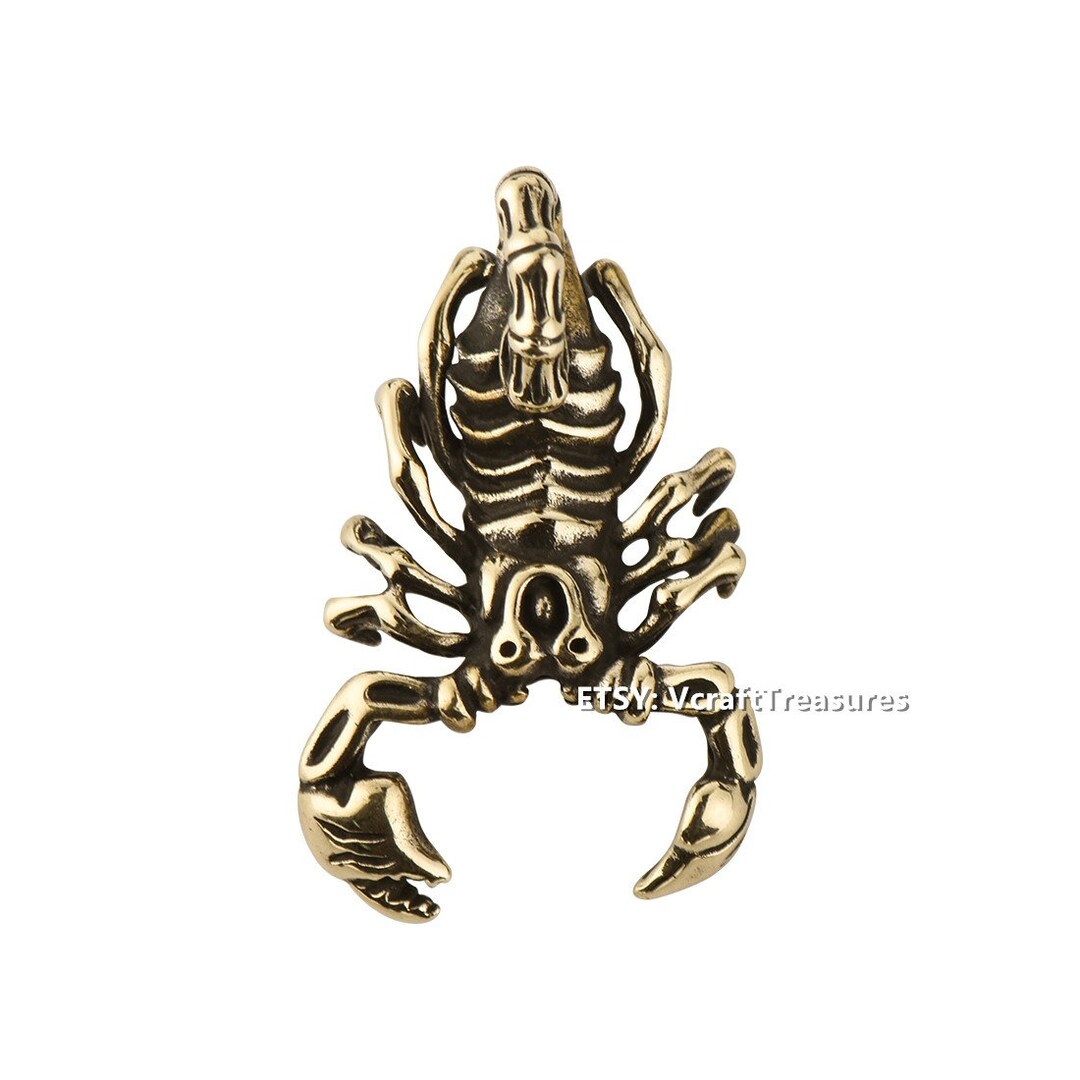 2pcs Brass Conchos Screw Back Leather Crafting Scorpion Acrab Concho ...