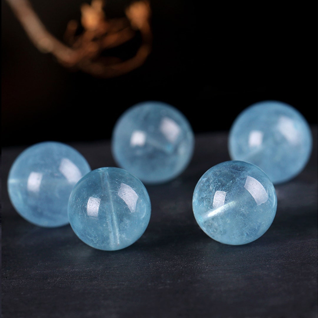 Nature Aquamarine Stone Beads - Super Clear - High Quality Blue ...