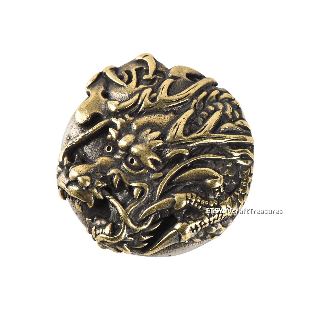3D Dragon Conchos Screw Back Concho Leather Crafting Handmade Brass ...
