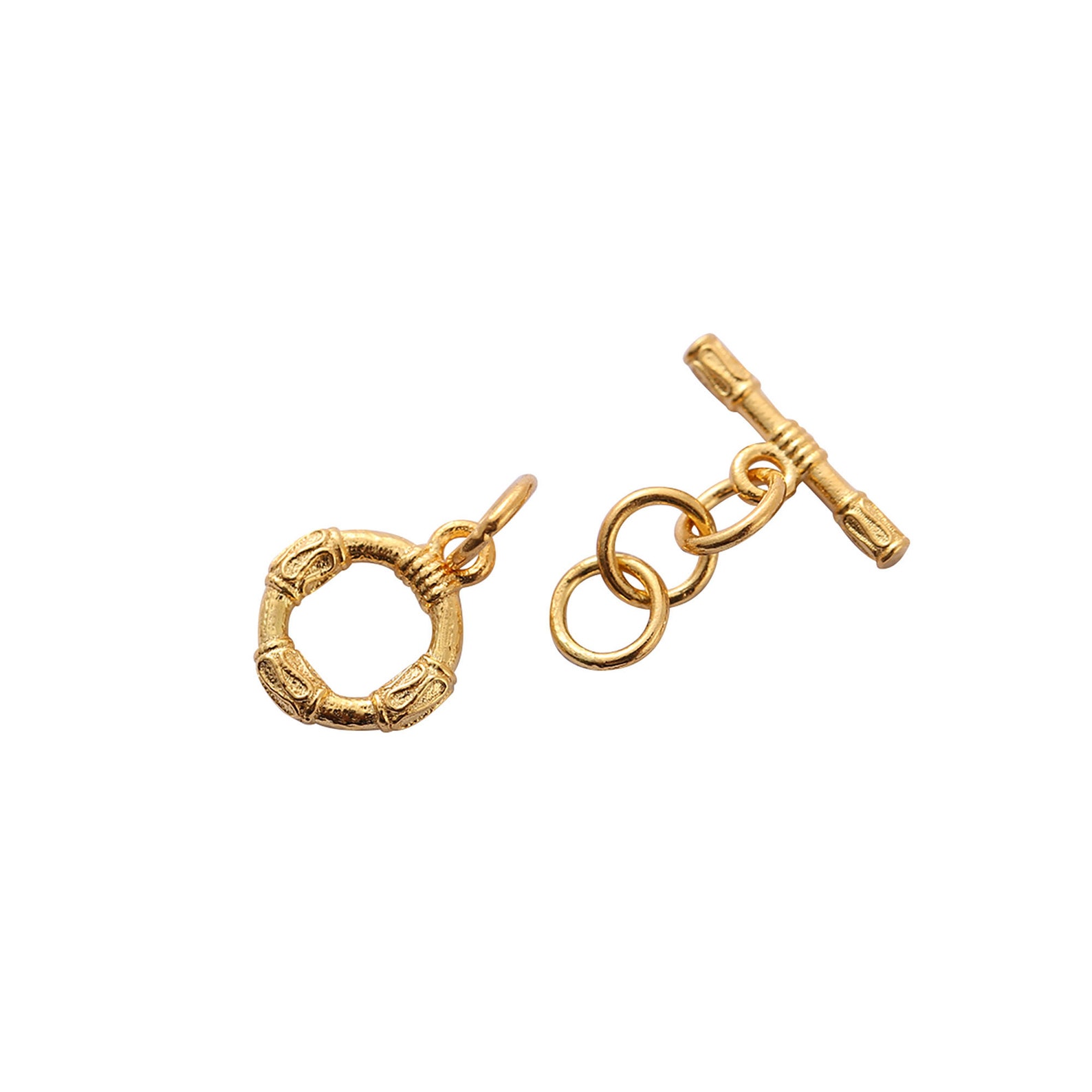 18K Gold OT Buckles - OT Toggle Clasps - Jewelry Connection - Gold ...