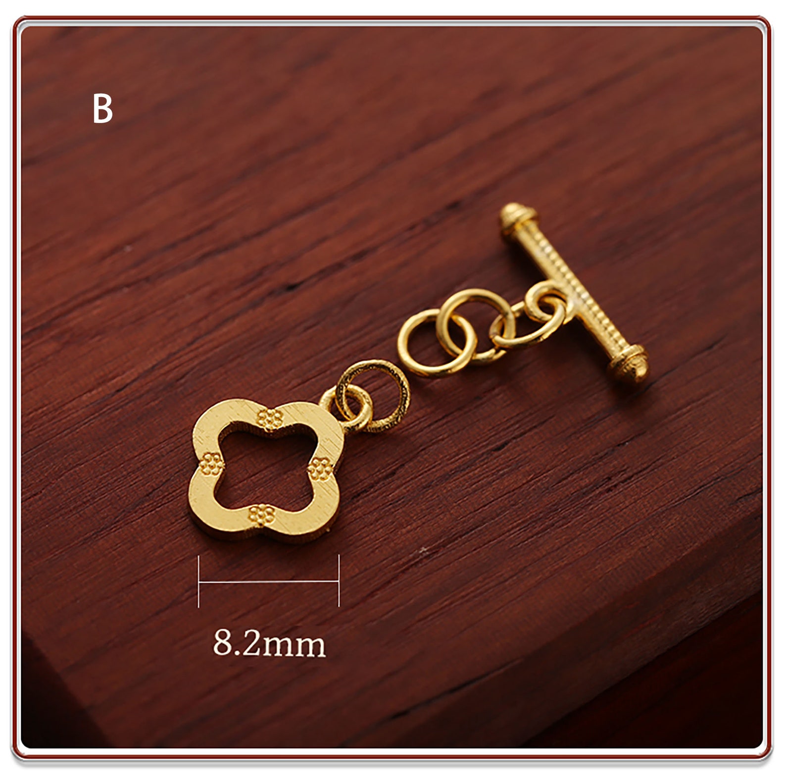 18K Gold OT Buckles - OT Toggle Clasps - Jewelry Connection - Gold ...