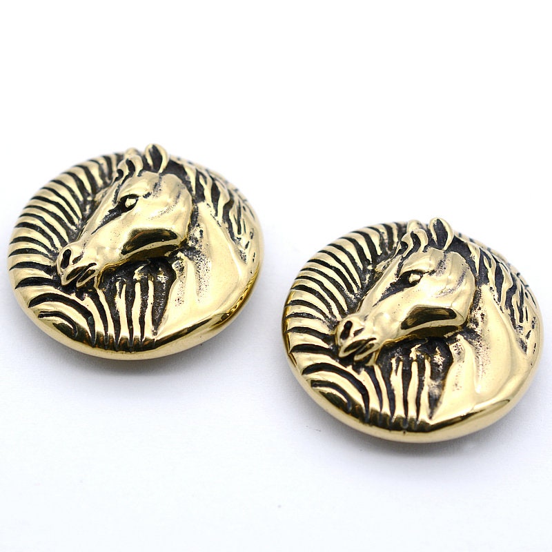 Brass Conchos Screw Back Leather Crafting Horse Concho - Etsy