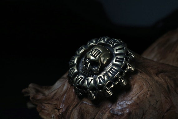 Brass Conchos Steampunk Screw Back Leather Crafting Skull | Etsy