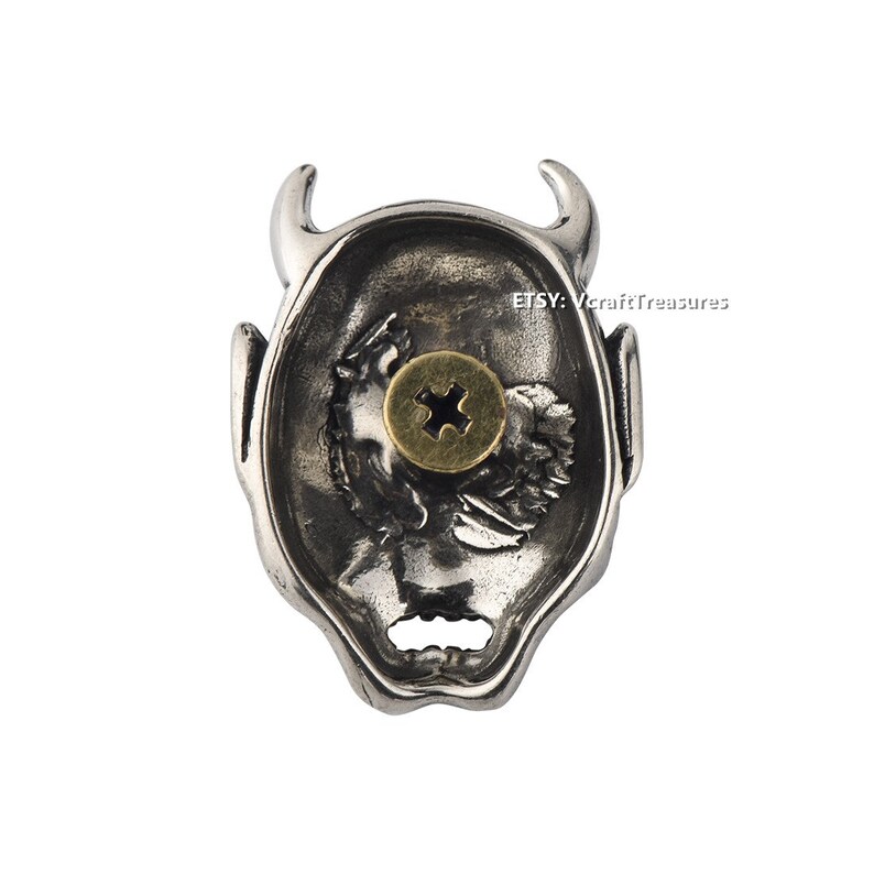 Silver Brass Conchos Screw Back Leather Crafting Hannya Concho - Etsy