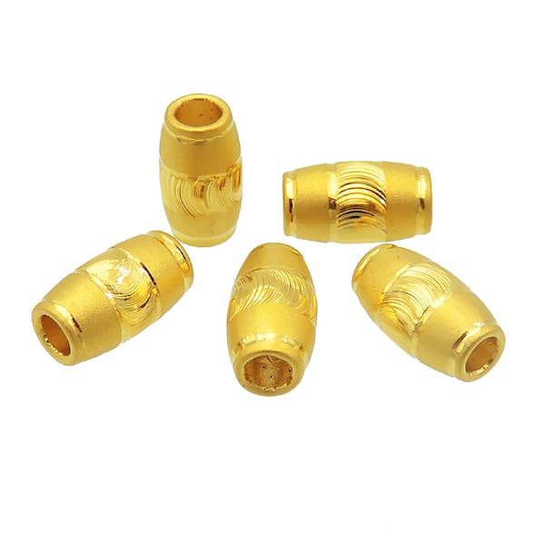 Matte Gold Beads - Etsy