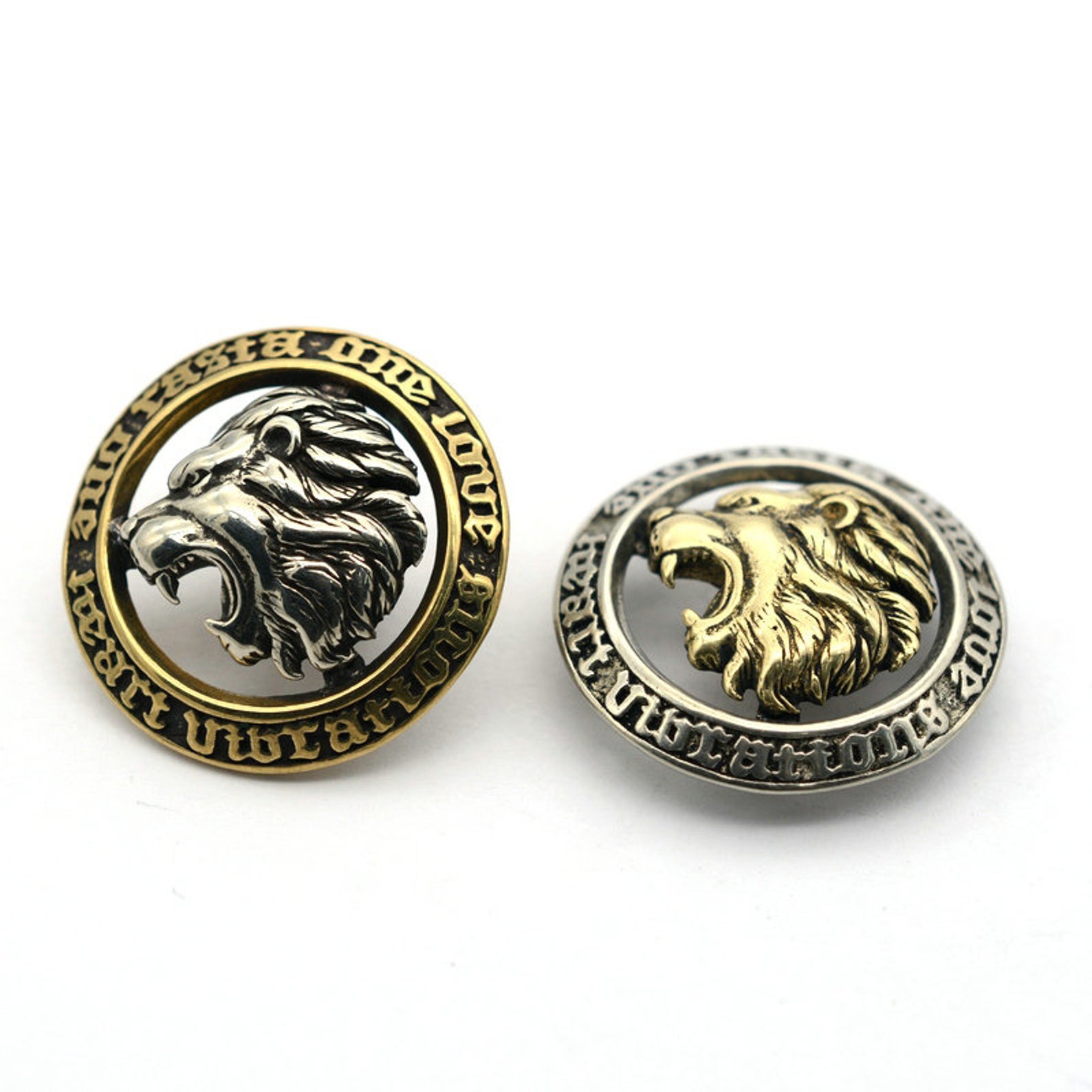 Lion Concho Decoration Button Brass Conchos Screw Back Leather Crafting ...
