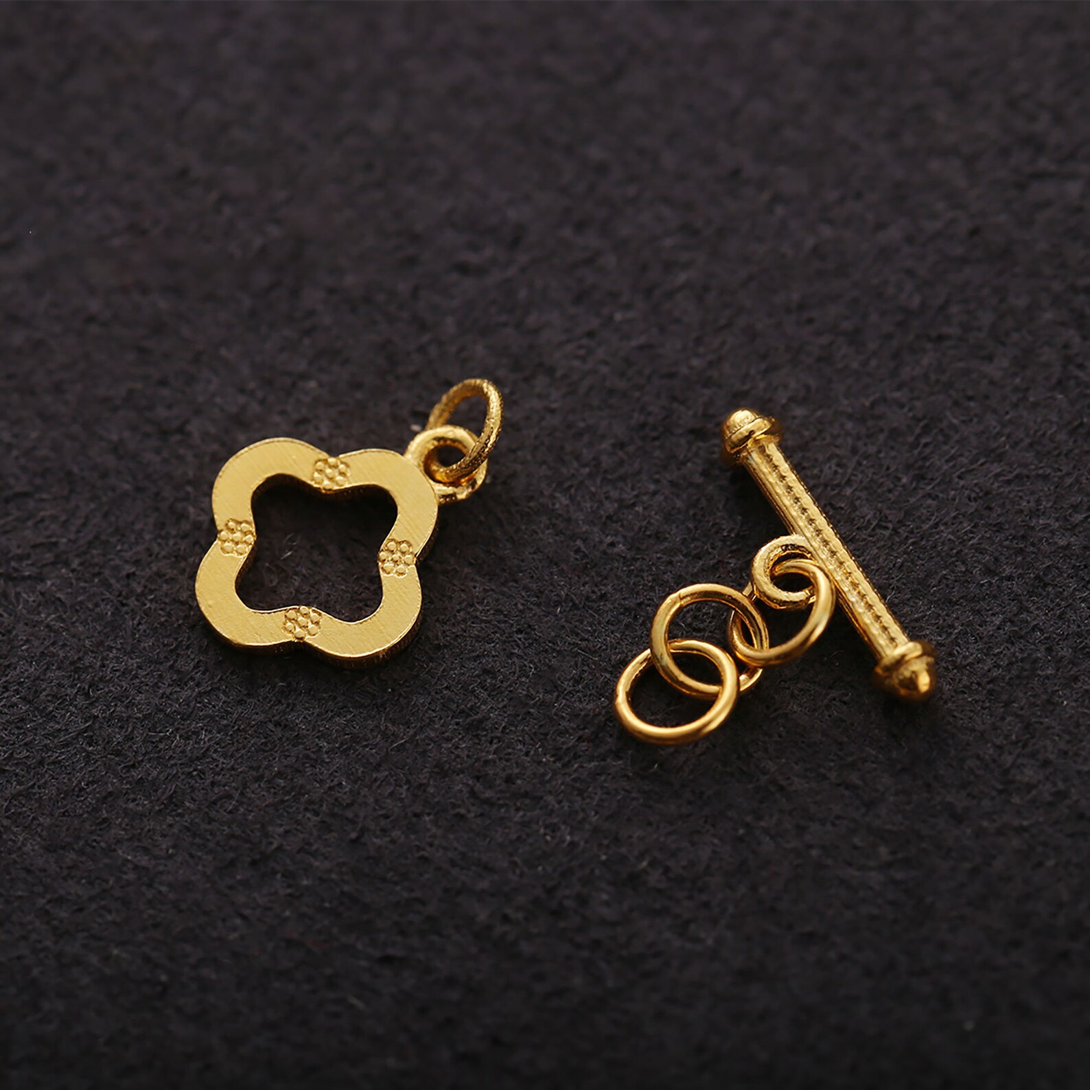 18K Gold OT Buckles - OT Toggle Clasps - Jewelry Connection - Gold ...