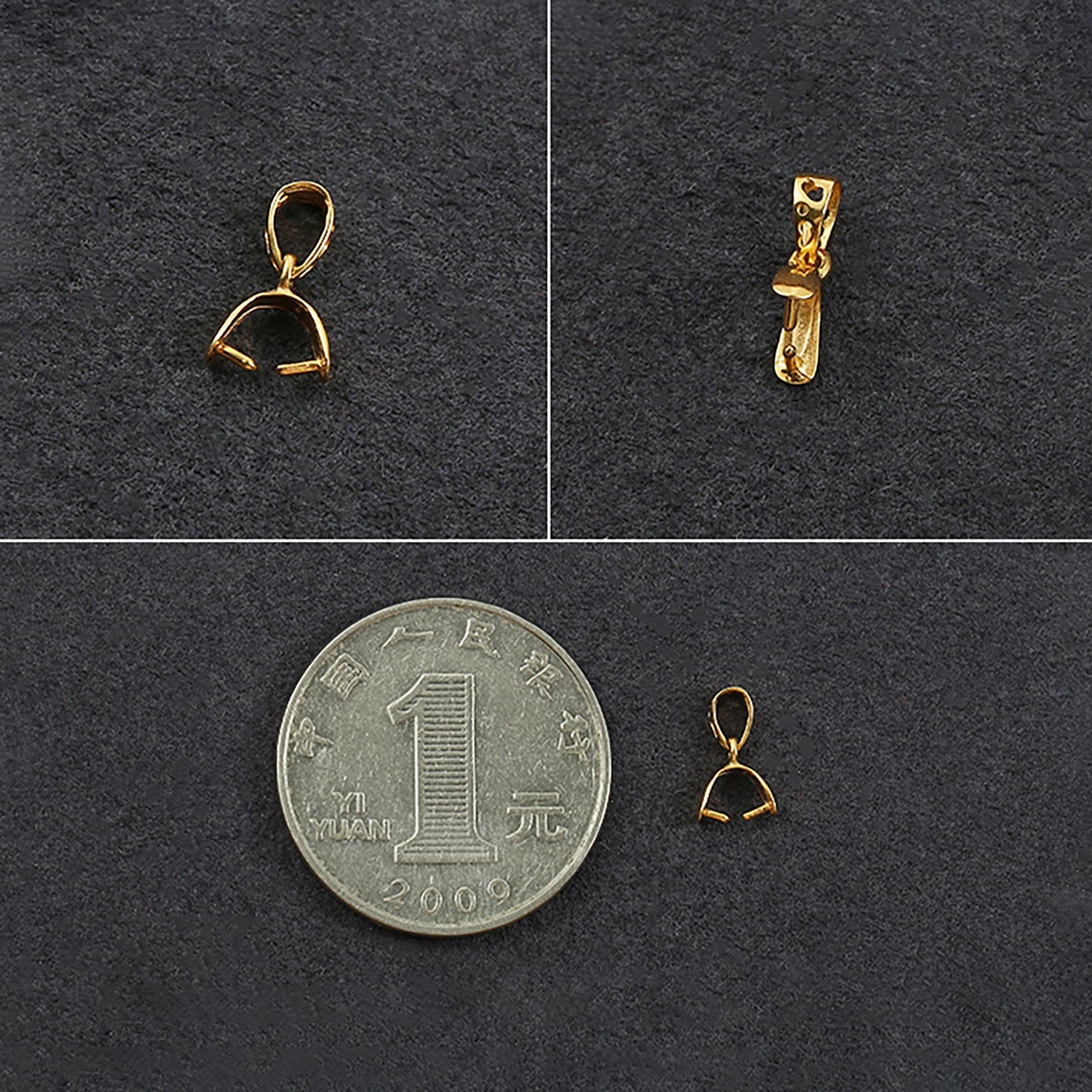 10 Styles Pendants Clasps Clips Bails - Pendant Pinch Bail - Crown Loop ...