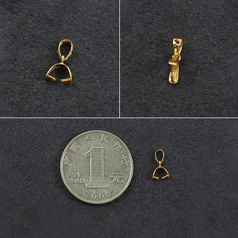10 Styles Pendants Clasps Clips Bails Pendant Pinch Bail - Etsy
