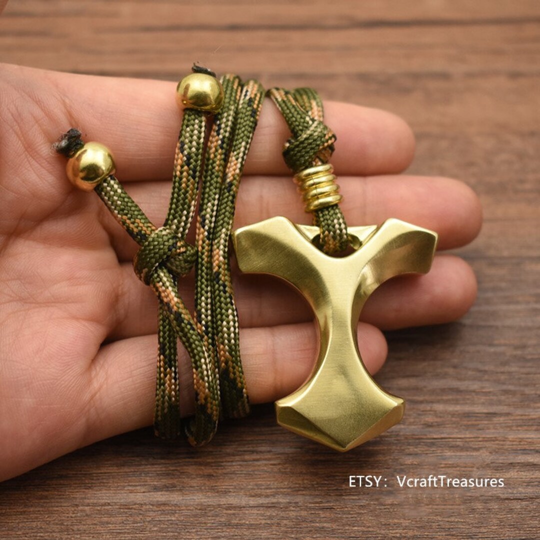 Paracord Bead Metal DIY Paracord Pendant EDC Outdoors, Metal Antique ...
