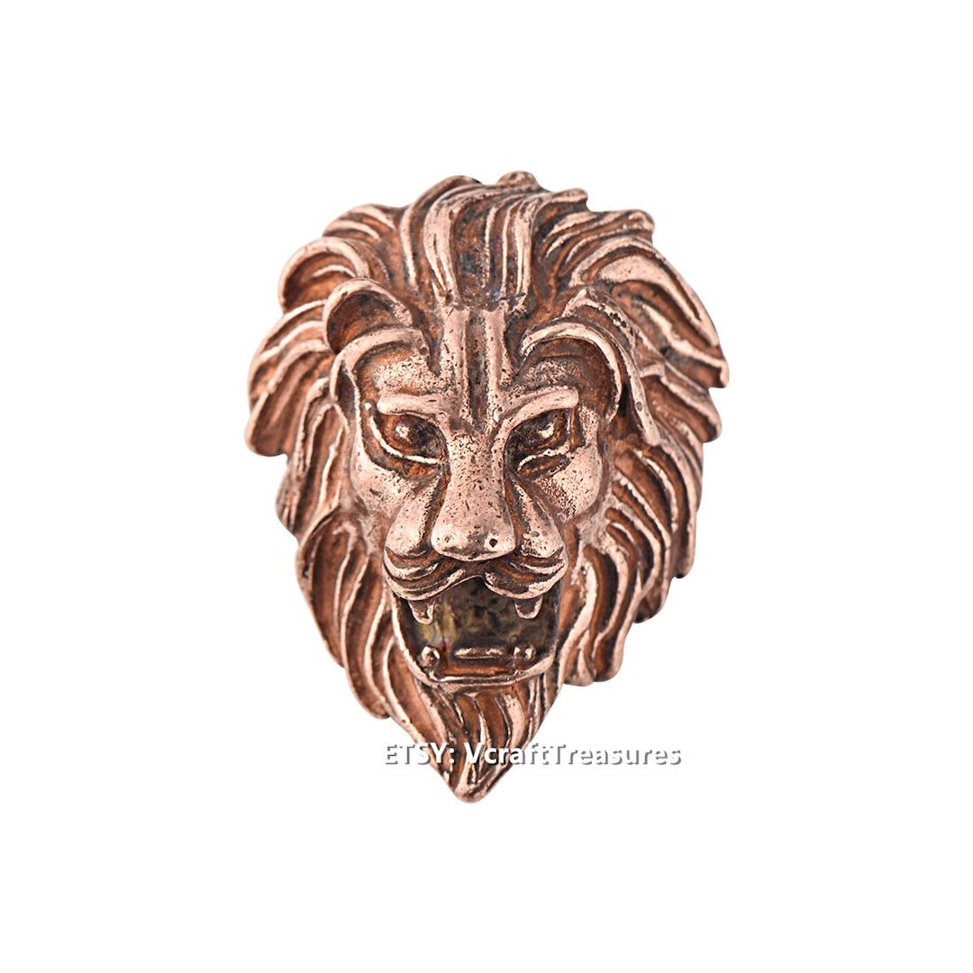 Lion Head Concho Leather Conchos Screw Back Vintage Antique Biker ...