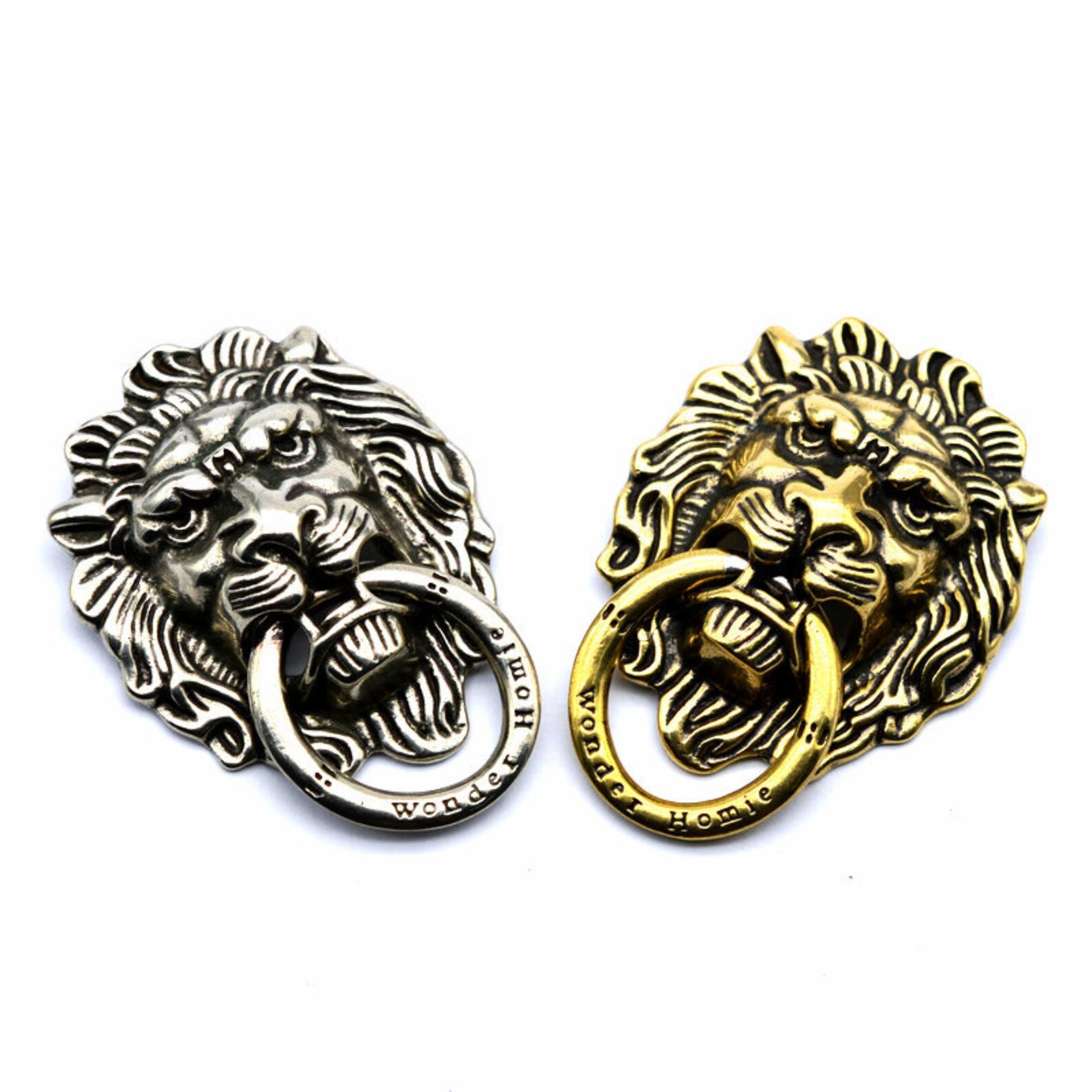2pcs Brass Conchos Screw Back Leather Crafting Lion Concho Handmade in ...