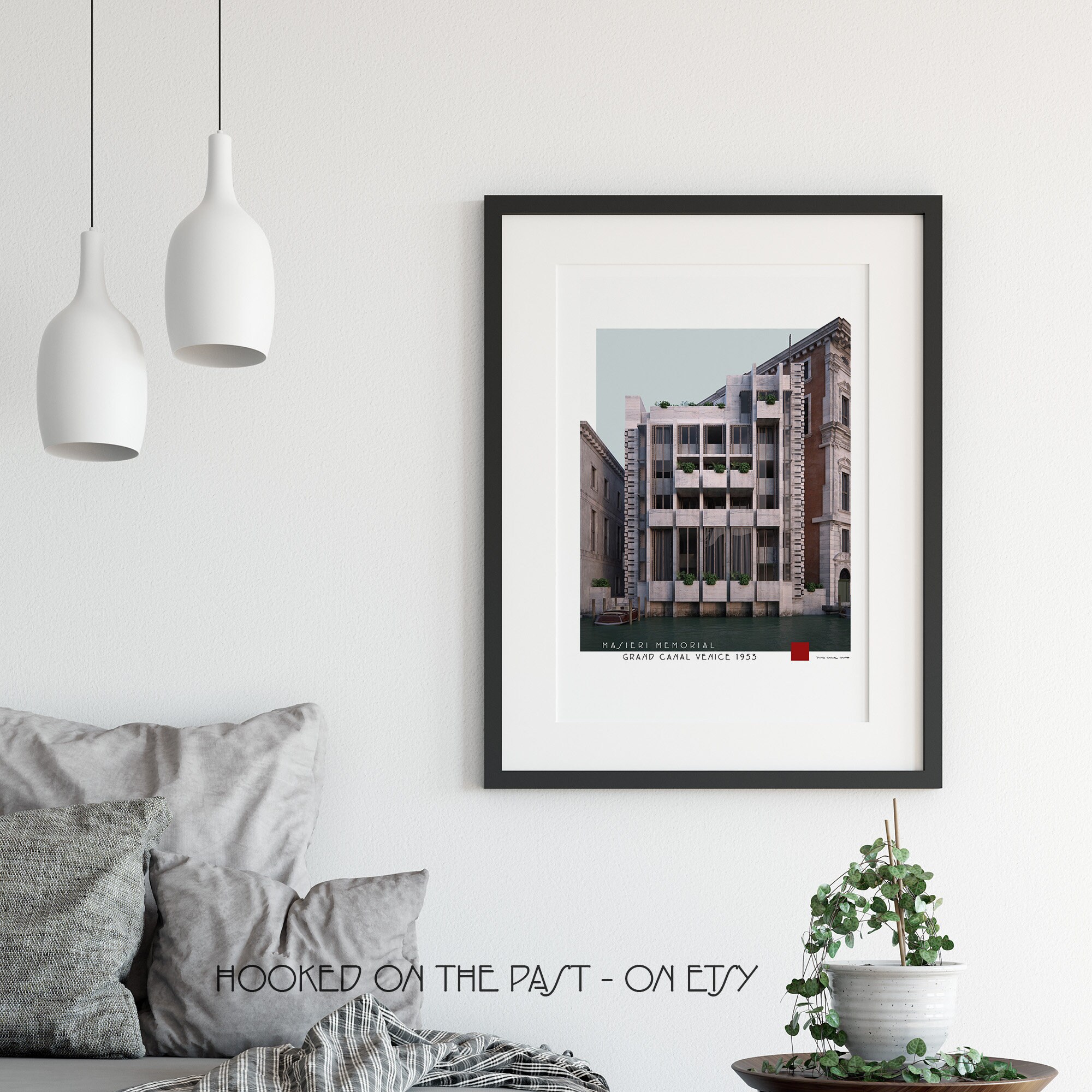 Frank Lloyd Wright Masieri Memorial Print: Venice Architecture (digital ...