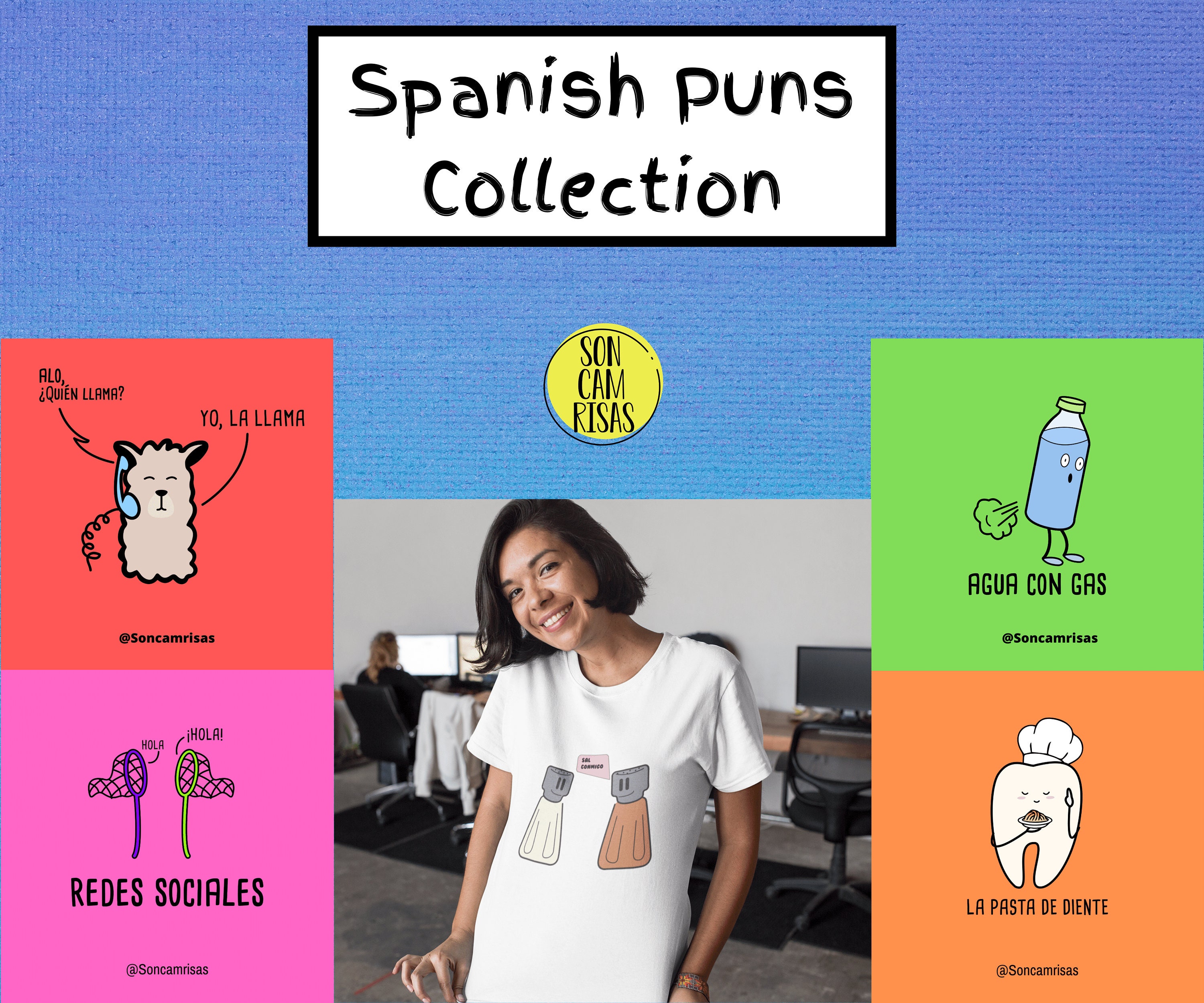 Usted Es-pera Cute Spanish Shirt , Camiseta Espanol, Play on Words ...