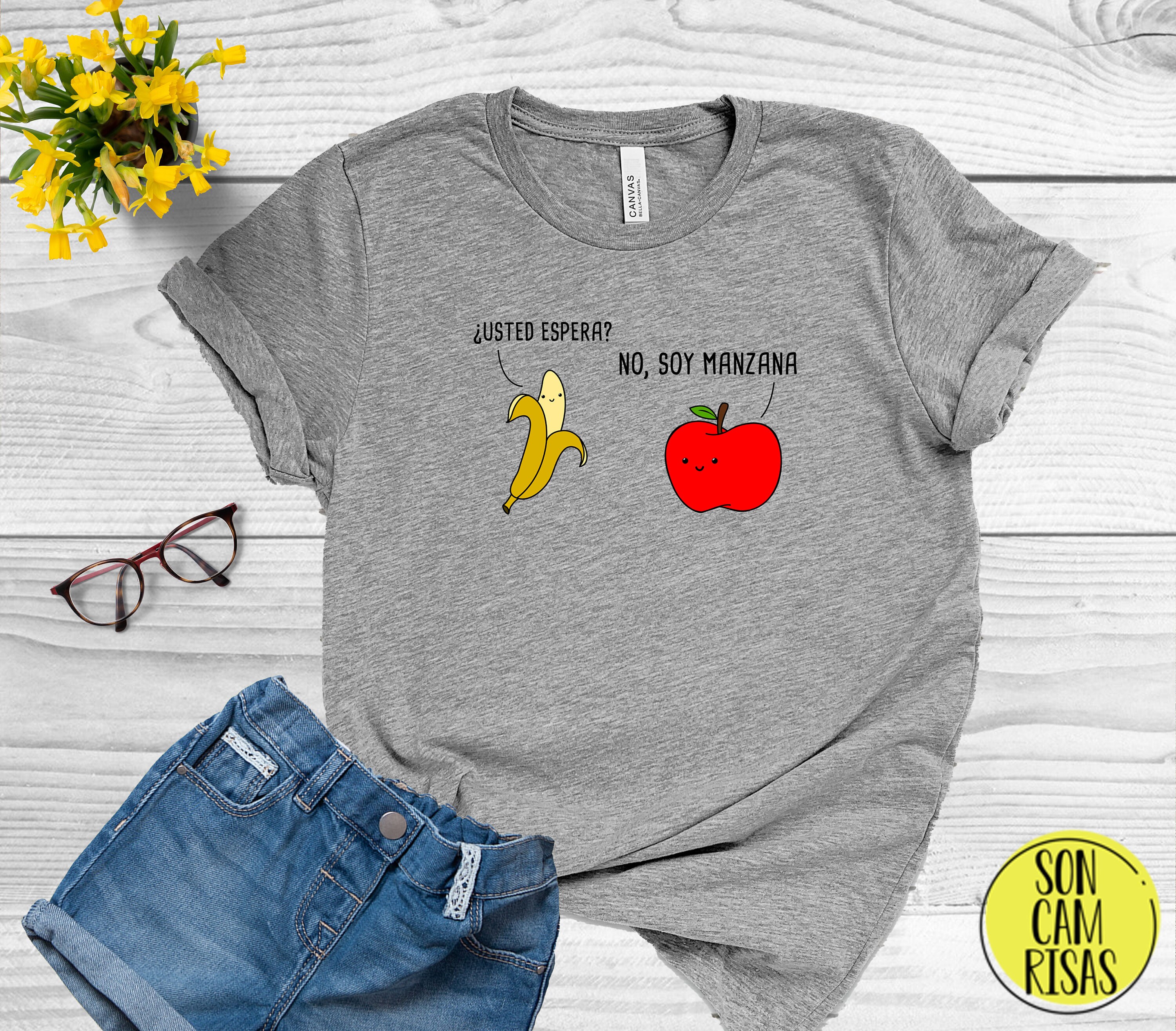 Usted Es-pera Cute Spanish Shirt , Camiseta Espanol, Play on Words ...