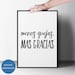 Menos Quejas Más Gracias Quote Printable Wall Art Spanish - Etsy