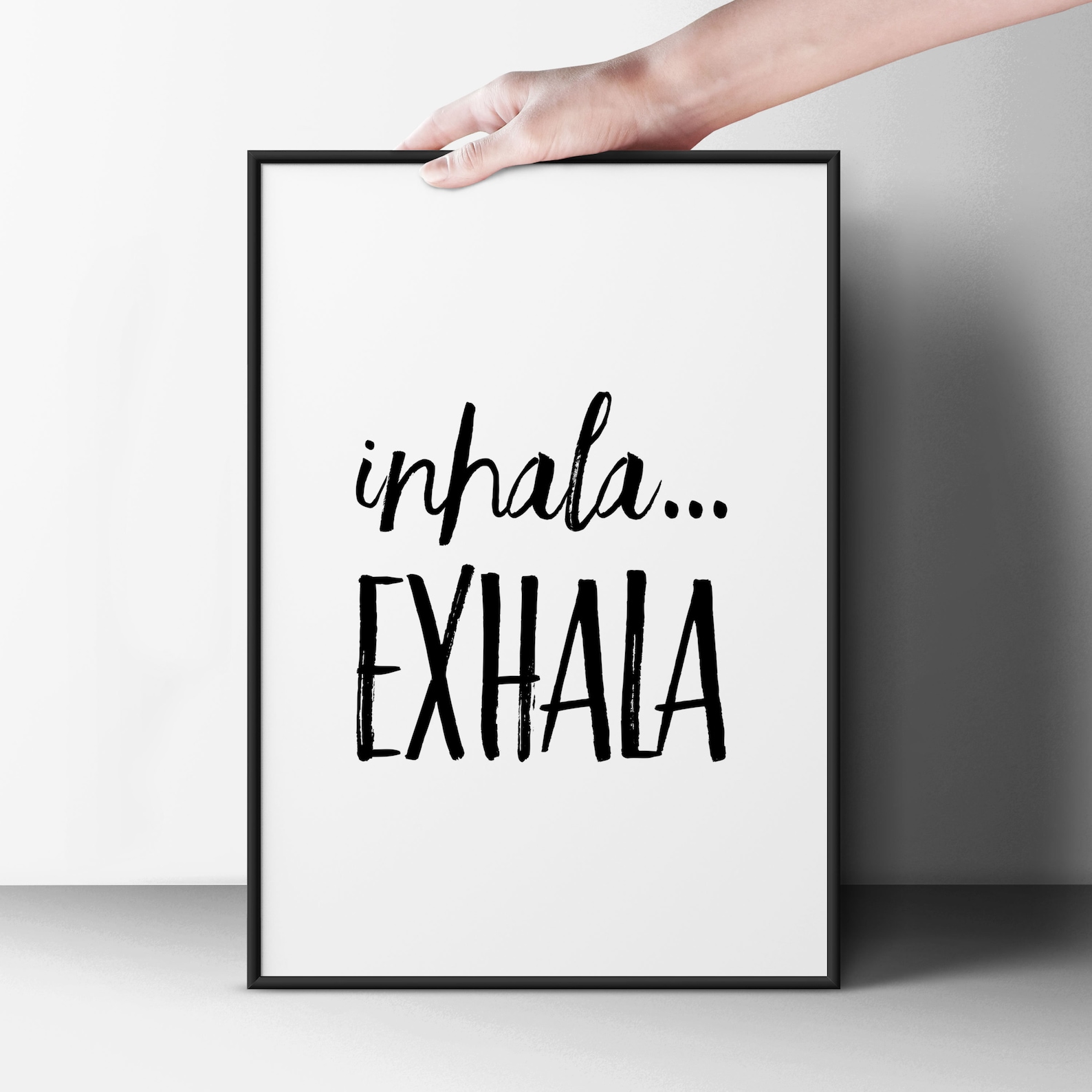 Inspirational Quote "inhala...exhala" Wall Art|printable Poster|spanish ...
