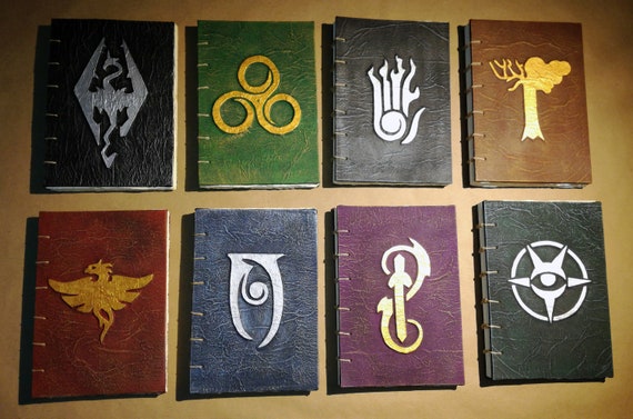 Skyrim Inspired 18 X 12.5 Cm Coptic Bound Notebooks - Etsy