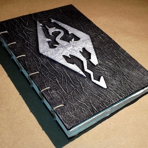 Skyrim Inspired 18 X 12.5 Cm Coptic Bound Notebooks - Etsy