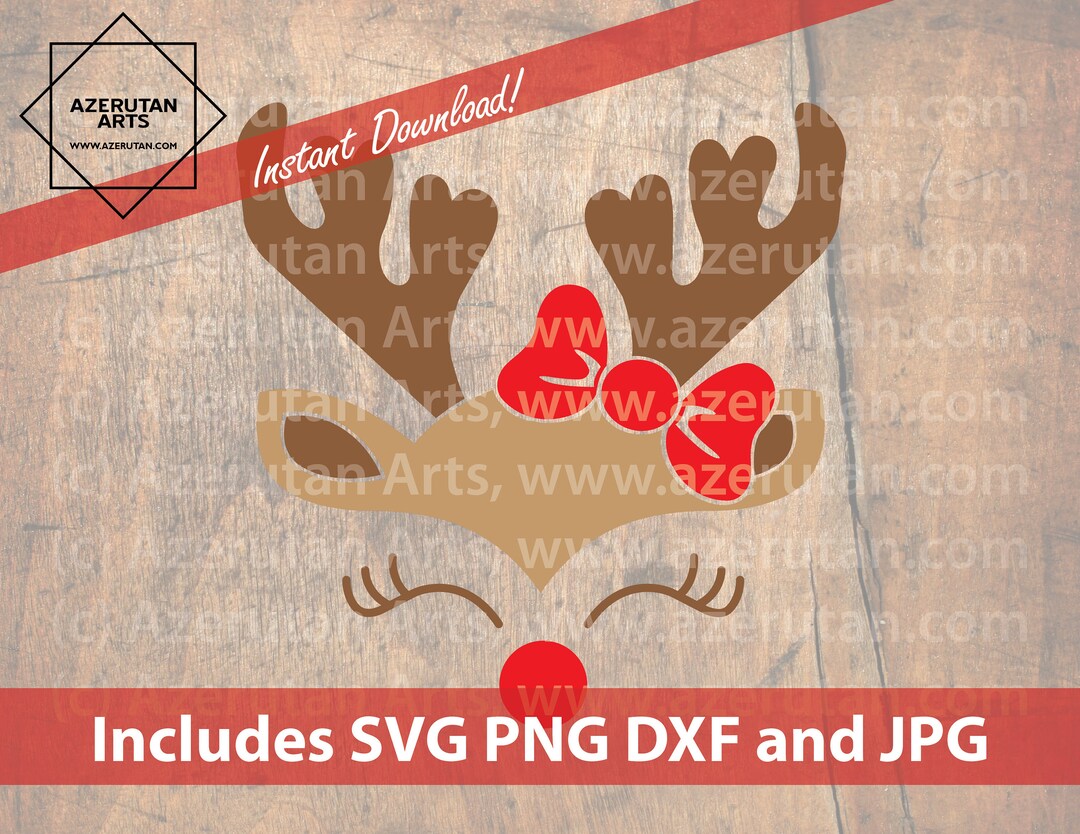 Reindeer Girl SVG - Etsy