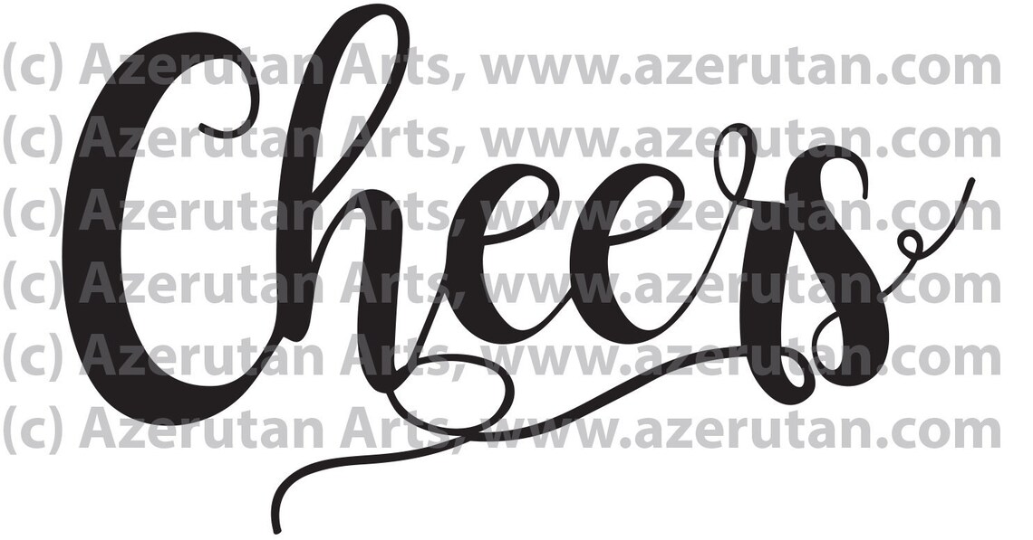 Cheers Svg Script Font - Etsy