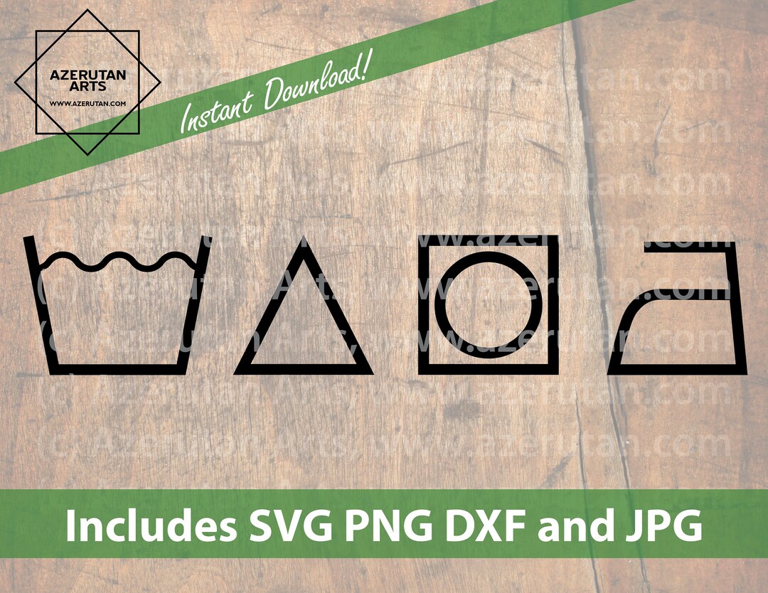 Laundry Wash Symbols SVG - Etsy