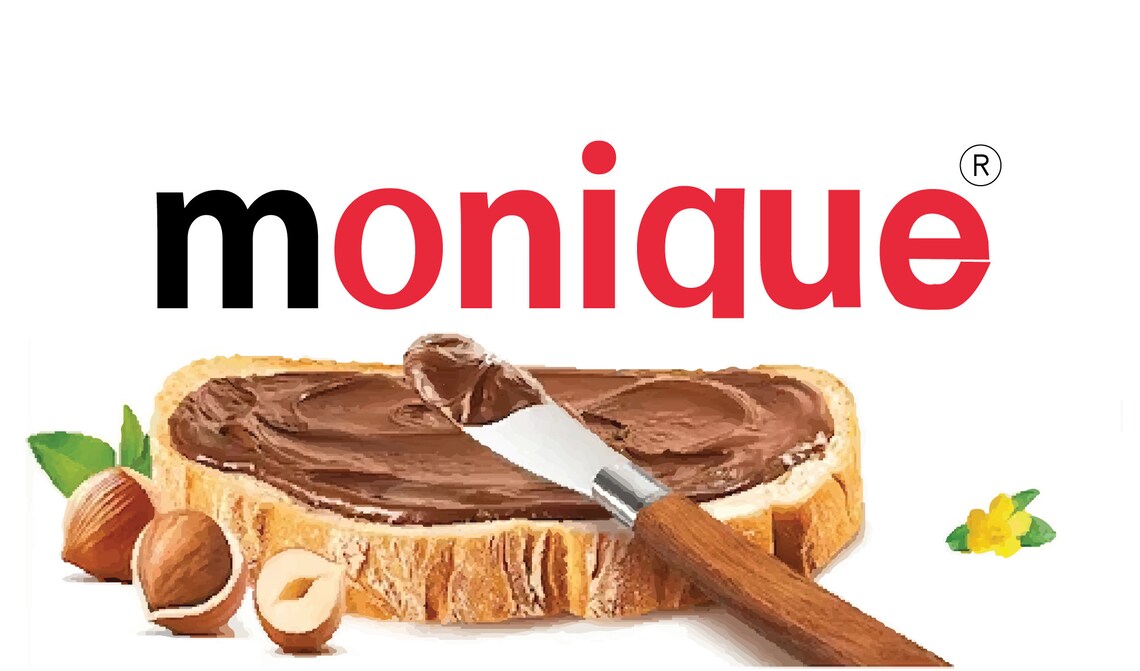 Personalized Printed Nutella Label Digital Nutella Jar Label Instant ...