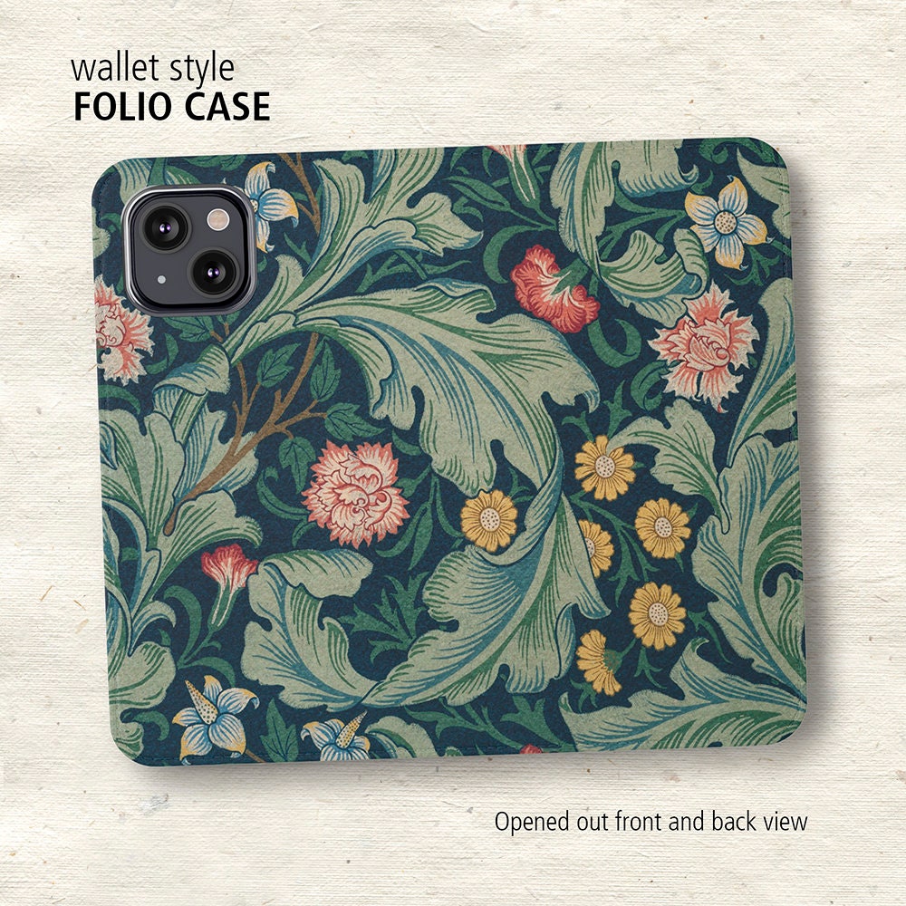 Folio Phone Case - William Morris - Wallet Style - Apple iPhone ...