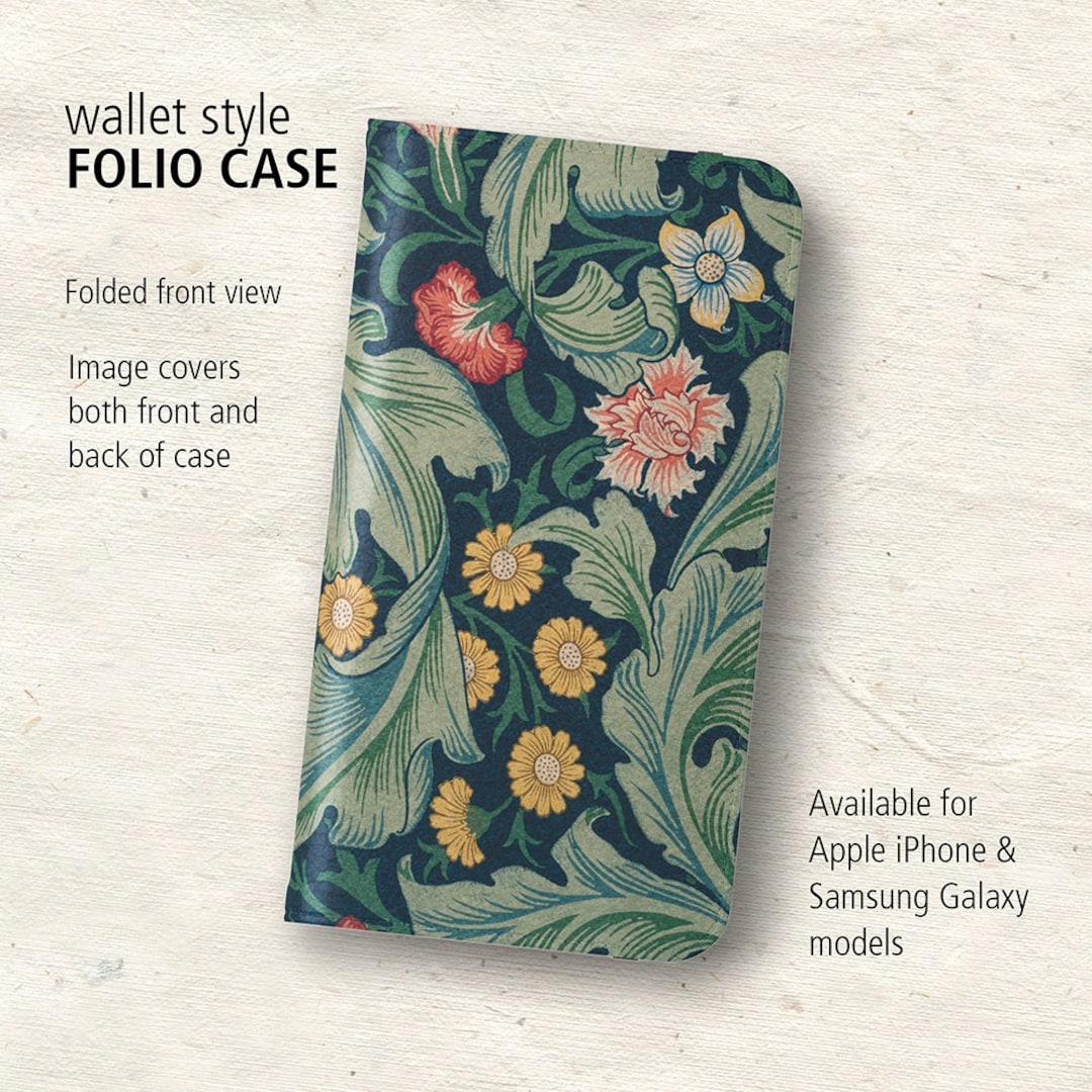 Folio Phone Case - William Morris - Wallet Style - Apple iPhone ...
