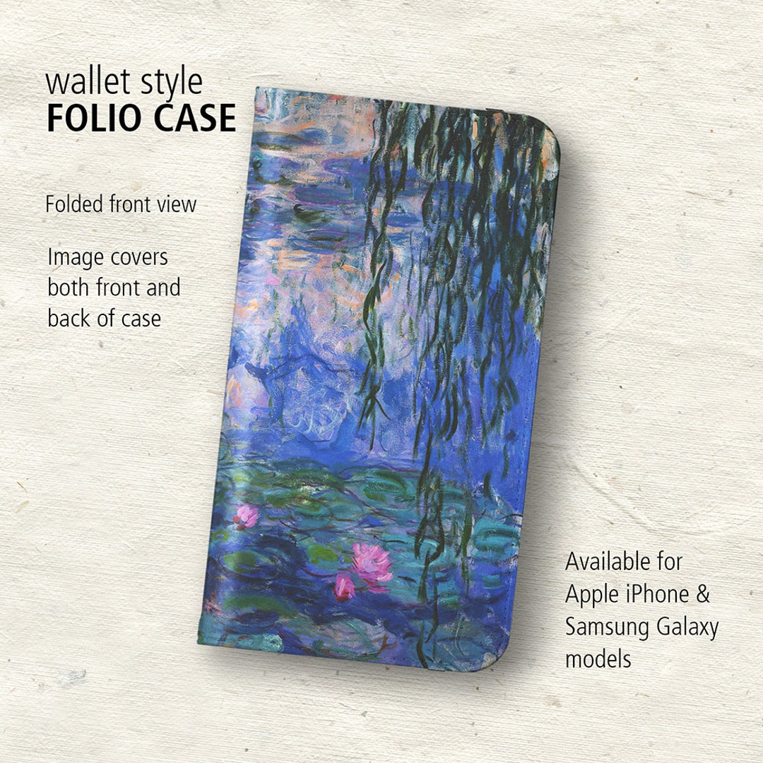 Folio Phone Case - Monet - Water Lilies - Wallet Style - Apple iPhone ...