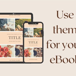 6 Book Cover Templates | Edit on Canva - Etsy