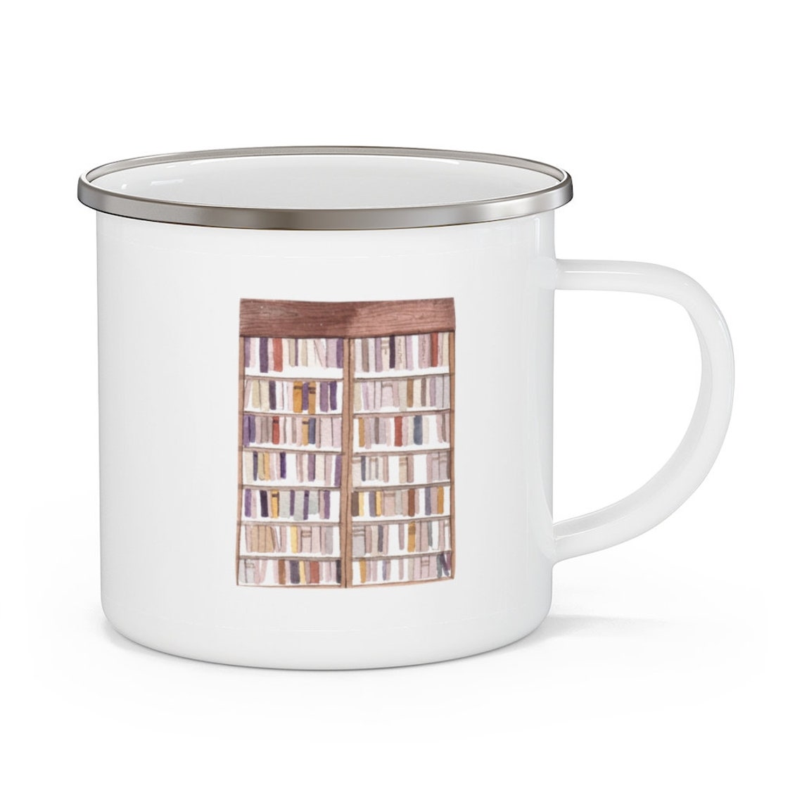 No Shelf Control Enamel Mug Book Lover Gift Camping Cup - Etsy