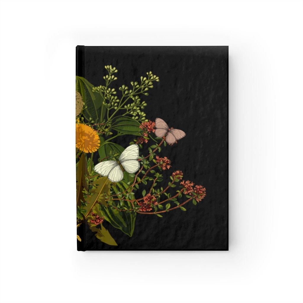 Black Ruled Journal | Dark Academia Notebook - Etsy UK