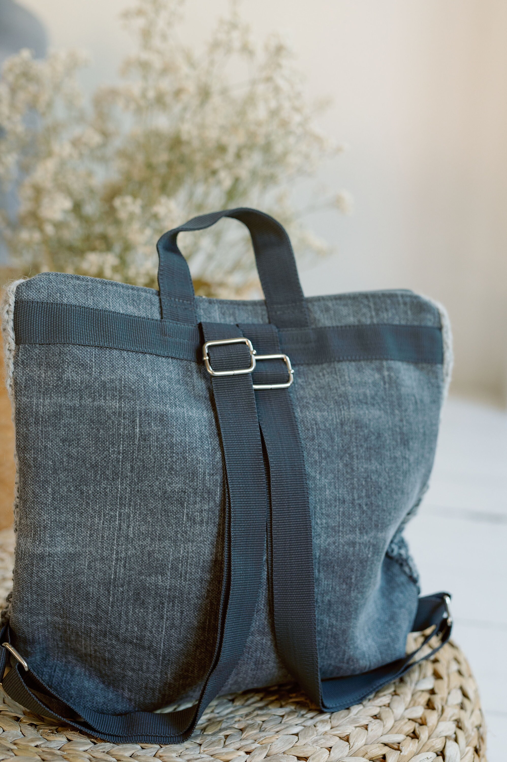 Ombre Knit Backpack Wool Knitted Bag Hand Knit Rucksack Winter - Etsy