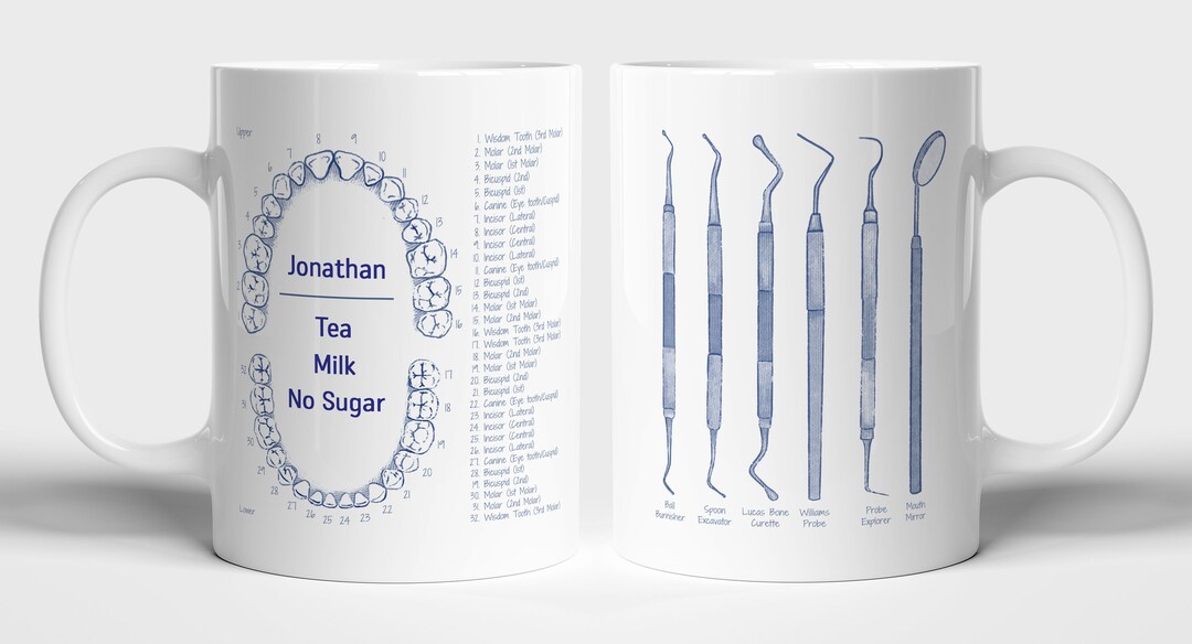 Personalised Dentist Mug - Etsy UK