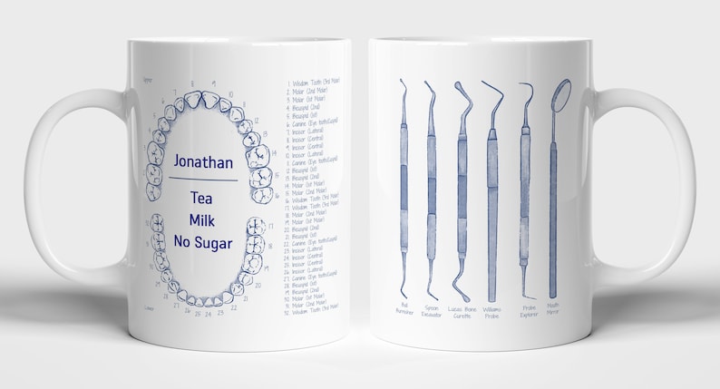Personalised Dentist Mug - Etsy UK