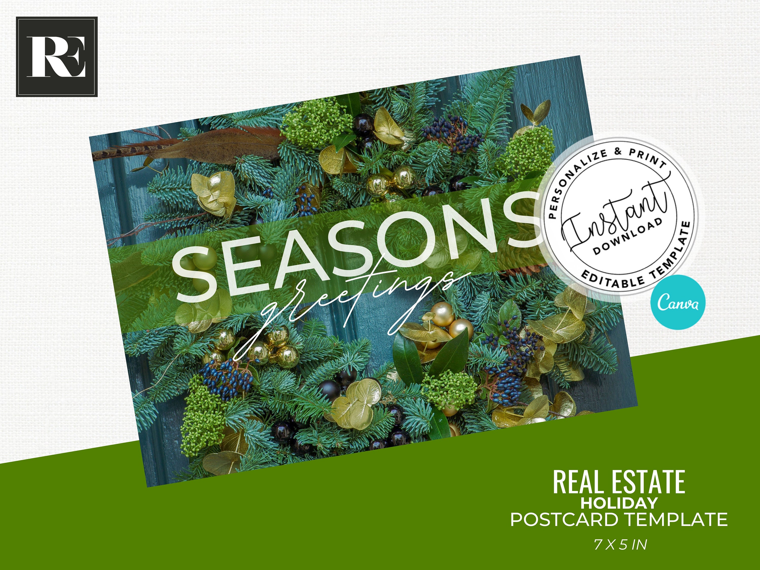 Real Estate Holiday Card, Real Estate Marketing, Agent Christmas Card ...