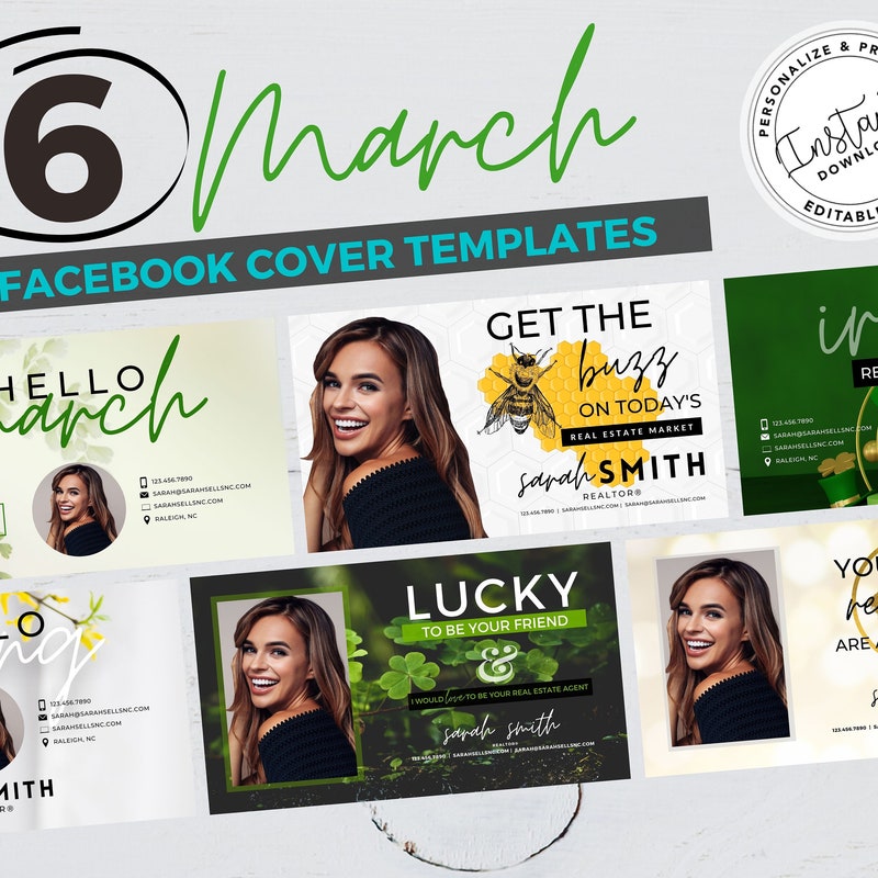 March Facebook Covers - Etsy