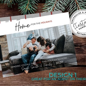 Real Estate Holiday Card Realtor Christmas Card Realtor - Etsy