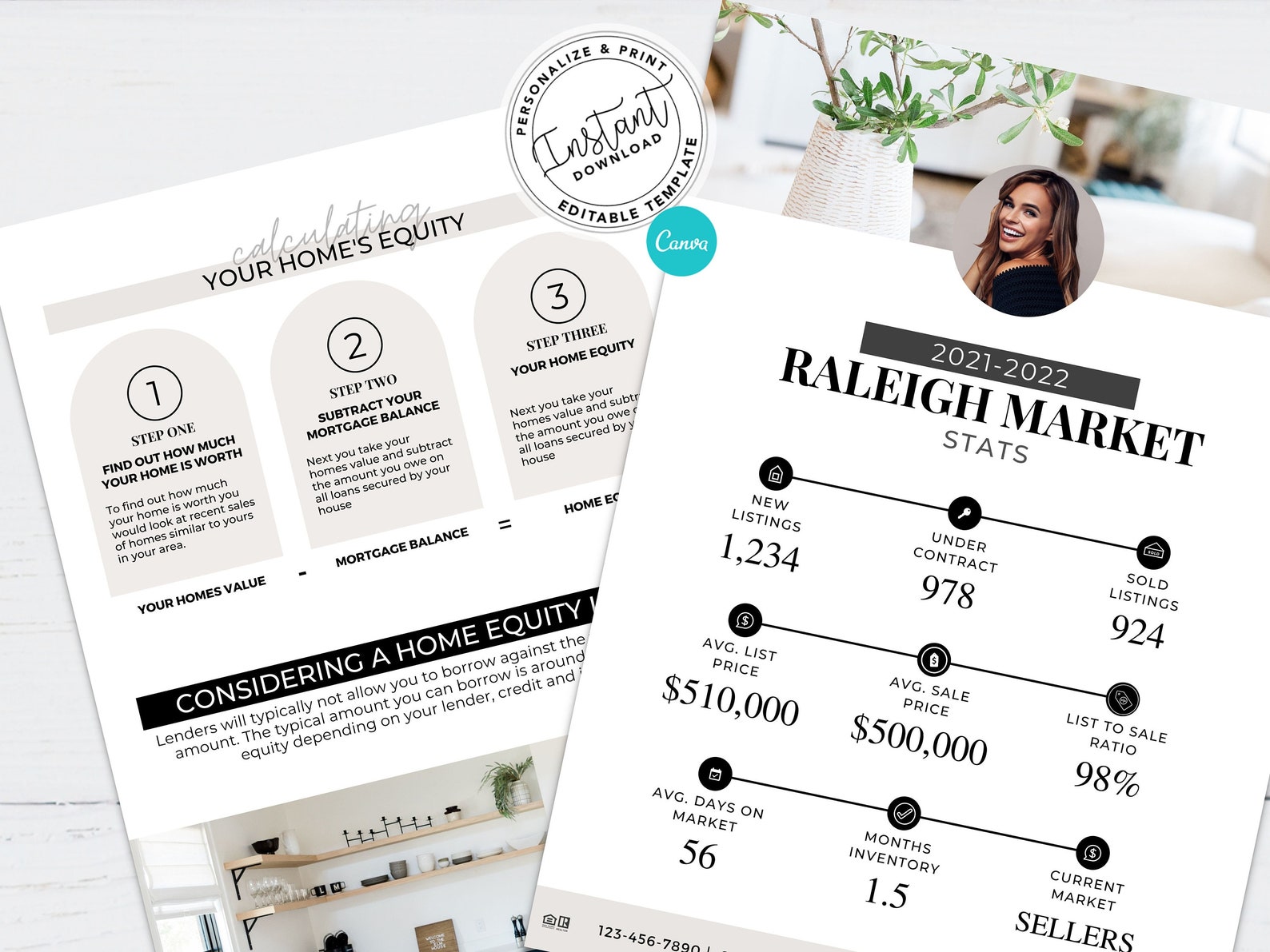 Home Equity Report CMA Packet Real Estate Template - Etsy