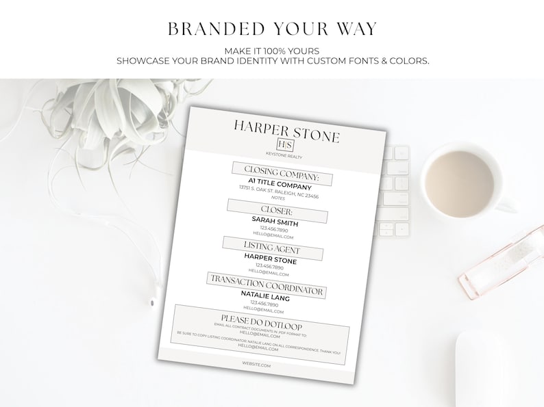 Real Estate Offer Instructions, MLS Offer Details Real Estate Canva ...