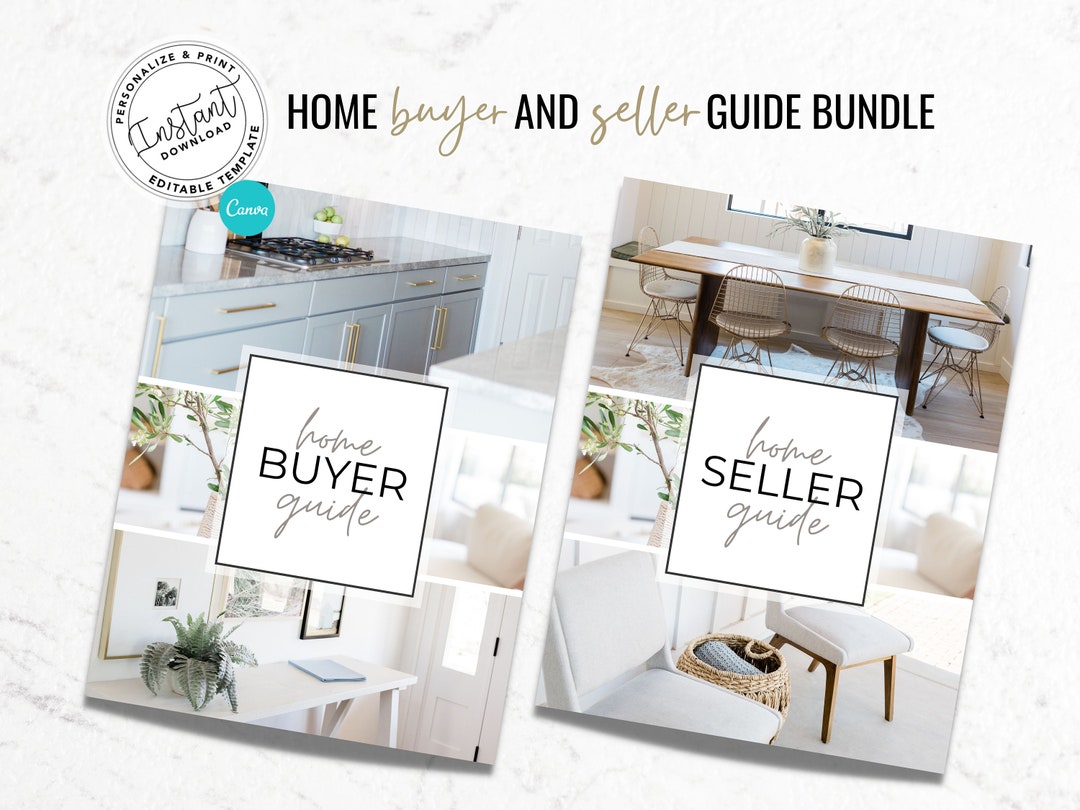 Real Estate Home Buyer and Seller Guide Bundle, Real Estate Template ...
