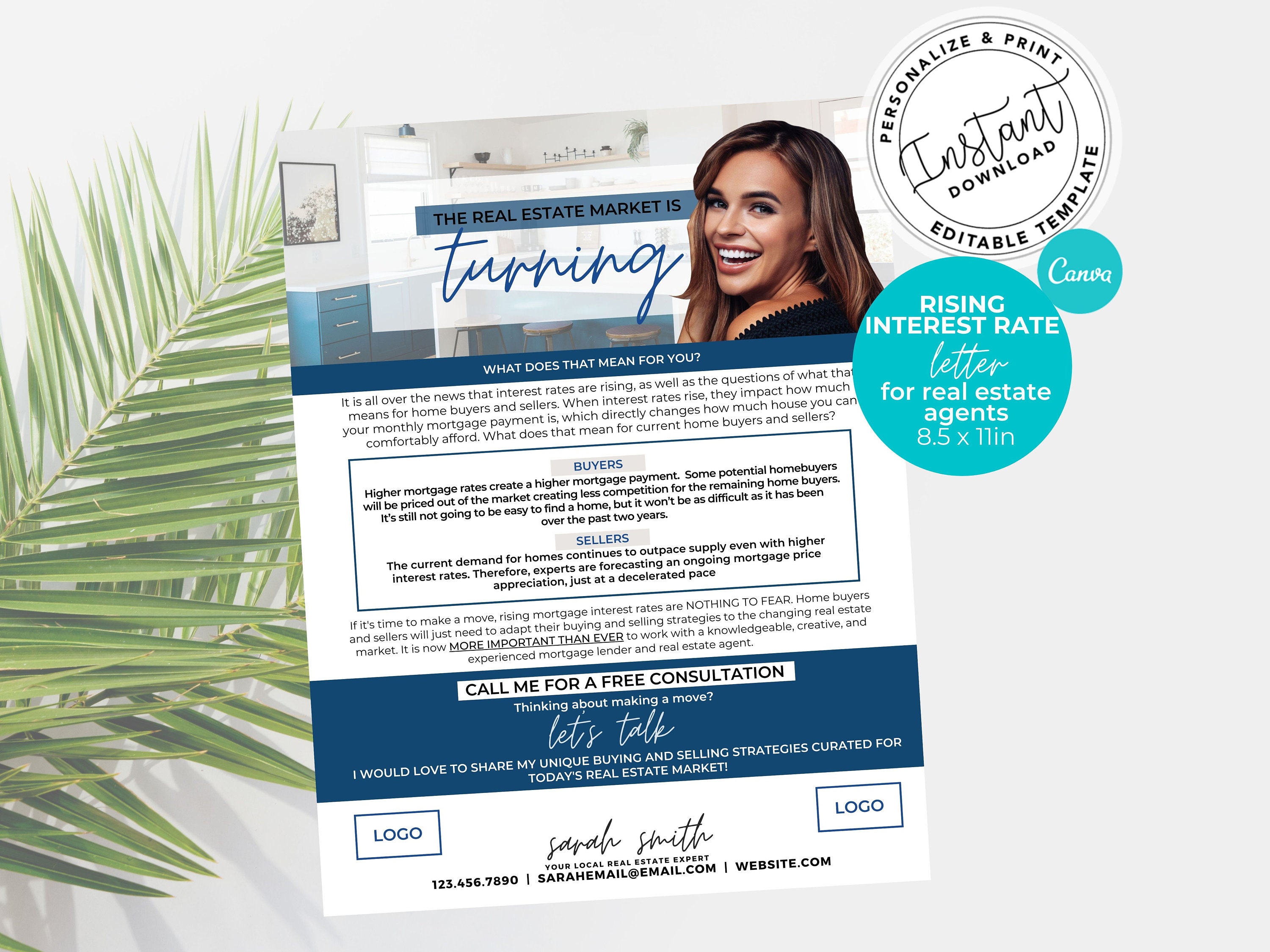 Real Estate Interest Rate Flyer Rising Interest Rate Letter - Etsy