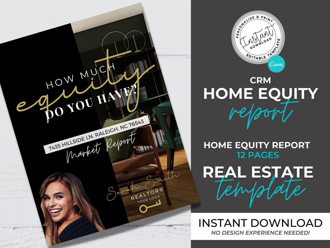 Home Equity Report, CMA Packet, Real Estate Template, Comparative ...