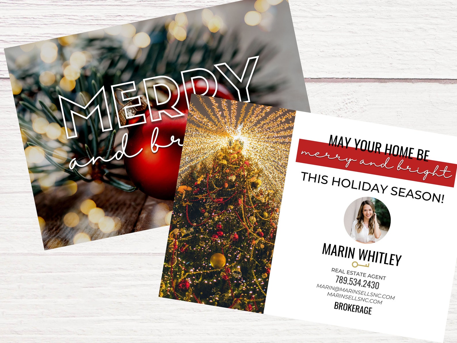 Canva Editable Christmas Card Template Entrepreneur Holiday - Etsy