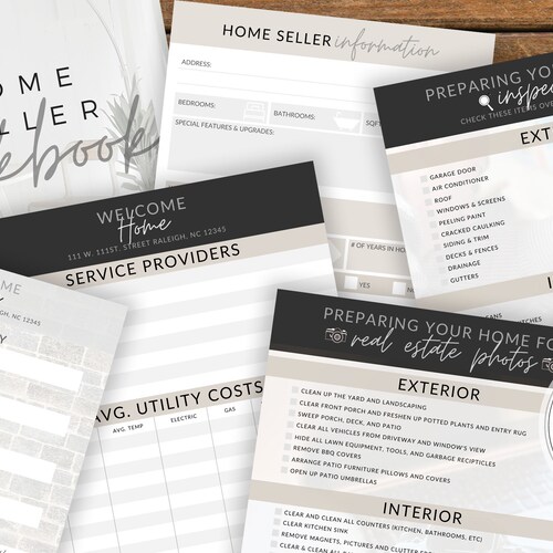 Real Estate Home Seller Workbook Seller Questionnaire Real | Etsy