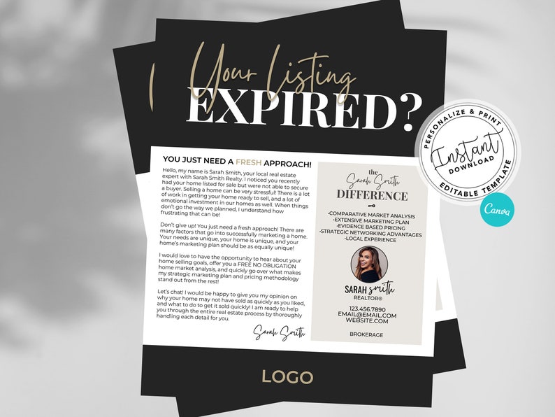 Real Estate Expired Letter Home Seller Guide Real Estate - Etsy