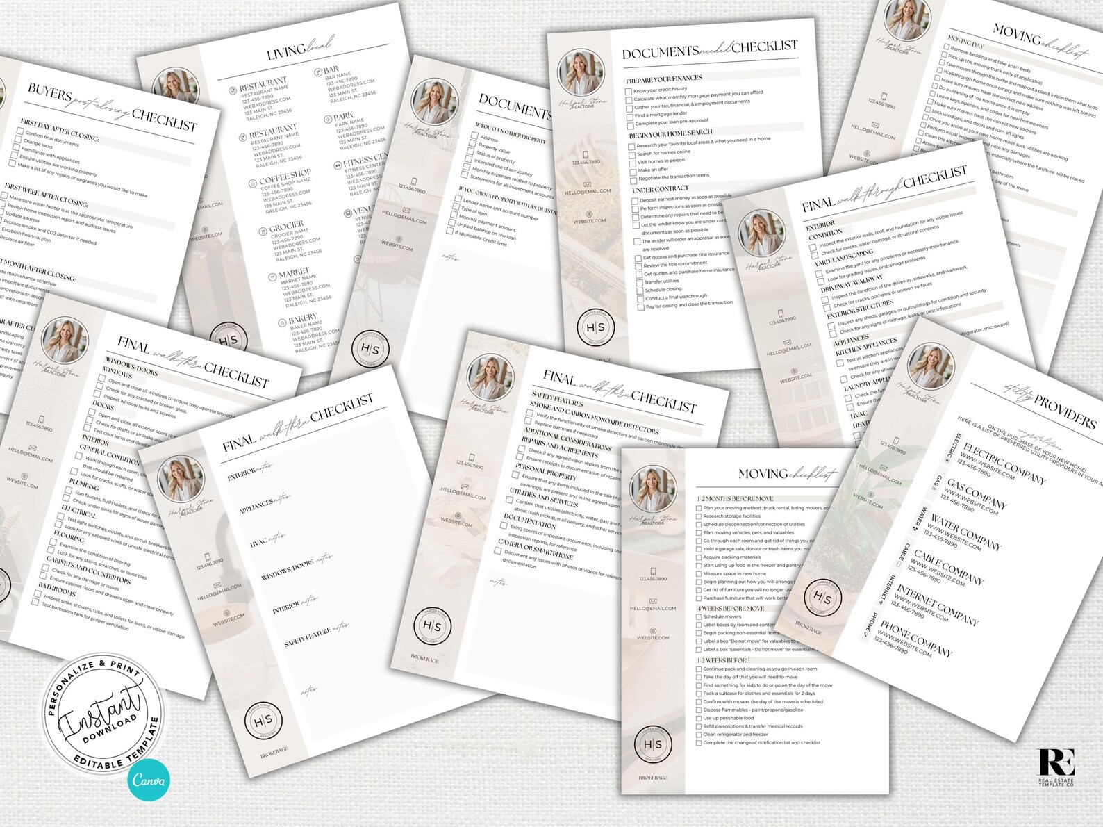 Seller Real Estate Checklist Bundle, Real Estate Marketing, Pre-listing ...