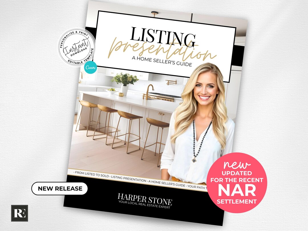 Modern Real Estate Listing Presentation Canva Template (digital ...